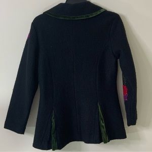 Carson | Jackets & Coats | Carson Floral Embroidered Pleated Jacket ...